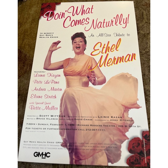 Art | Ethel Merman Tribute Doin What Comes Naturally Broadway Poster ...